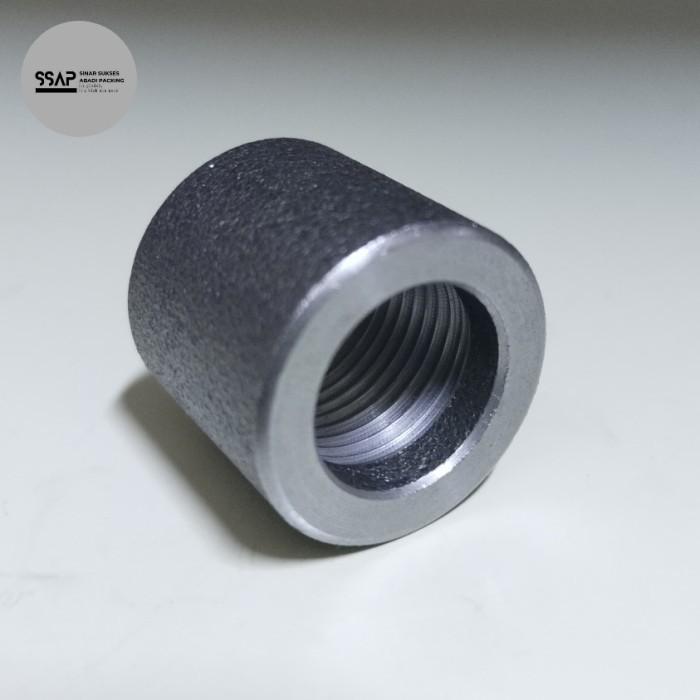 Jual Half coupling besi class 3000 NPT drat 3/4" inch / Half coupling ...