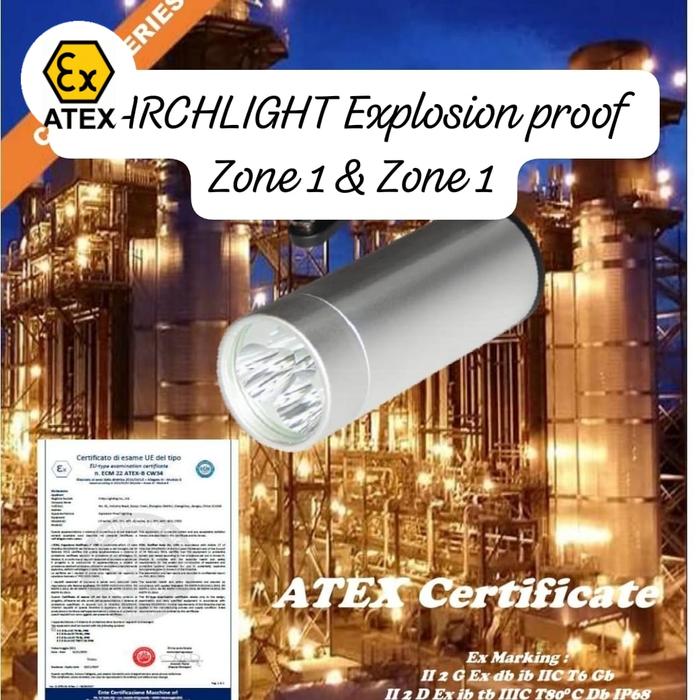 Jual Lamp LED Senter SEARCHLIGHT flashlight LED Portable Explosion ...