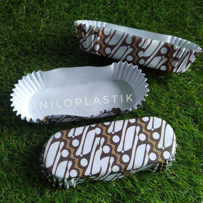 Jual Paper Cup Case Roti motif Batik / Kertas Roti Eclair Baking base ...