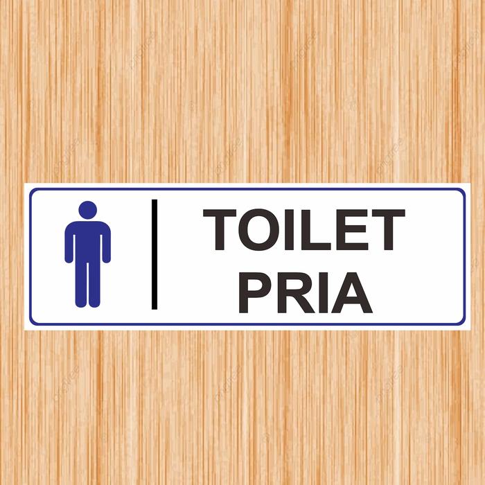 Jual Stiker Vinyl Rambu Toilet / Sign Toilet / Rambu Arah Toilet Pria ...