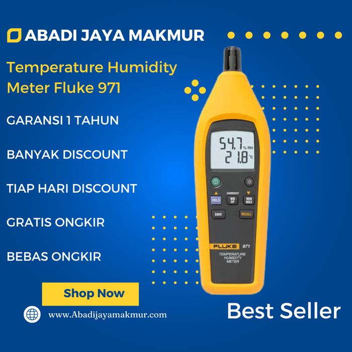 Jual Temperature Humidity Meter Fluke 971 Tester Thermometer Hygrometer ...