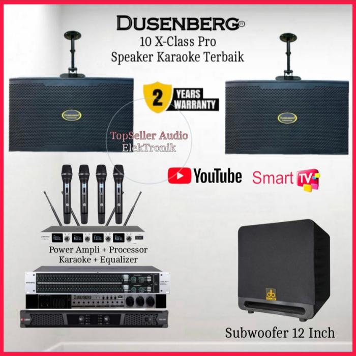 Jual Paket Sound System Karaoke Dusenberg 10 Xclass Pro Ampli Processor ...