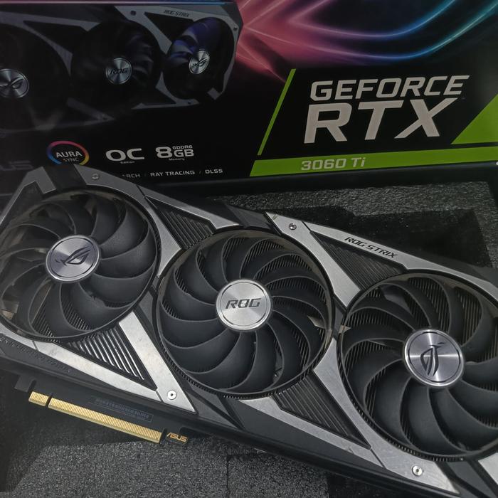 Jual ROG STRIX RTX 3060TI 8GB GDDR6 // TRIPLE FAN // VGA GAMING // GPU ...