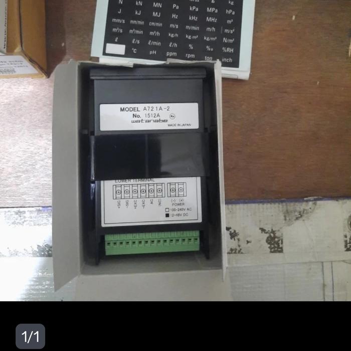 Jual panel meter watanabe WATANABE A721-A original japan - Kota Tangerang - Raden bhati ...