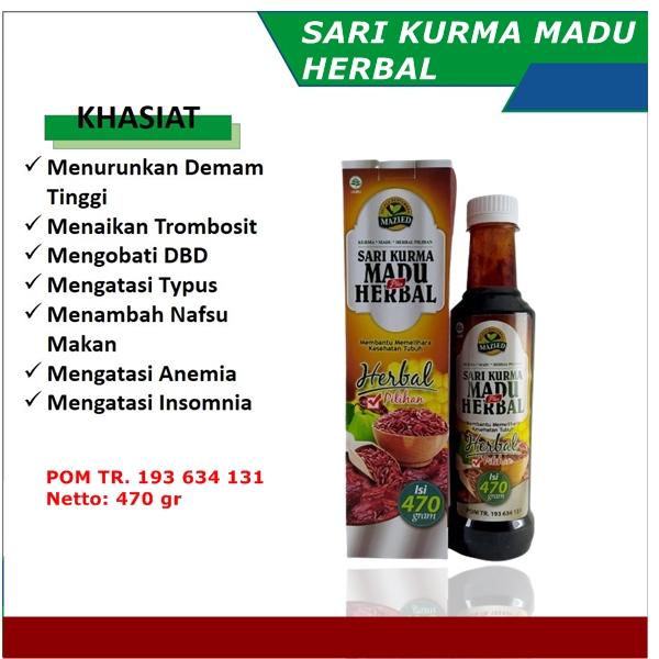 Jual Sari kurma madu plus herbal obat demam tipes tifus penambah ...