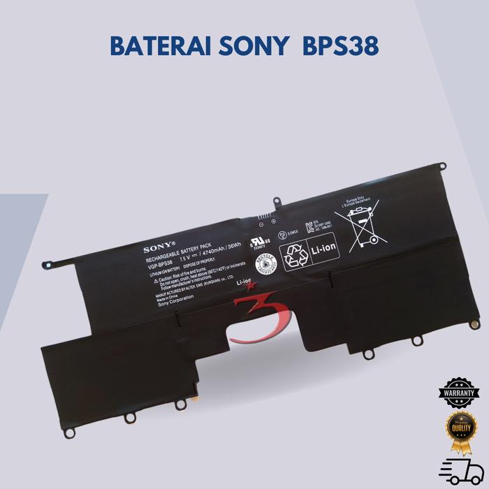 Jual Baterai Sony Vaio Pro 13, Pro 11, SVP13, SVP11 Series BPS38 ...