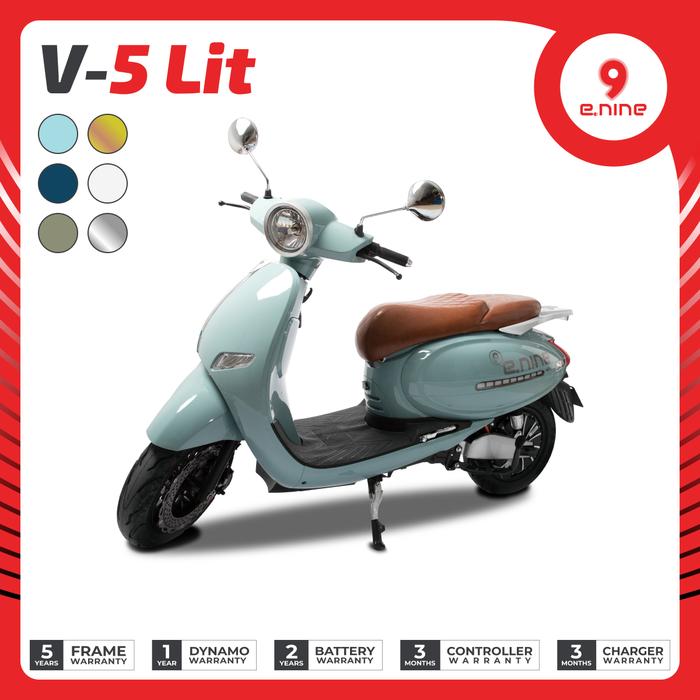 Jual Enine indonesia Motor listrik E-nine V5 Lithium - Biru Muda - Kab ...