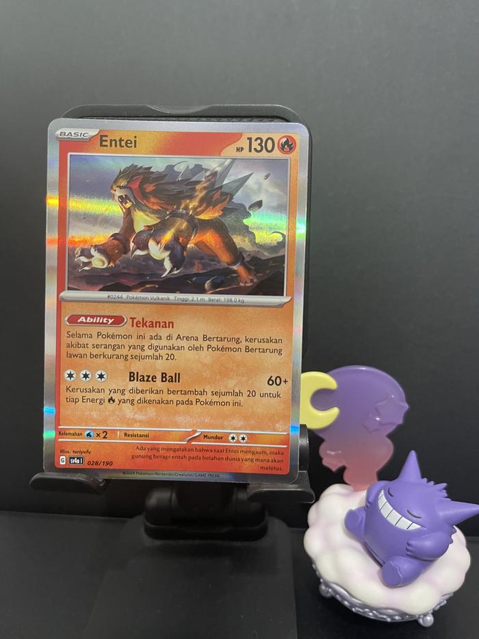 Jual Pokemon TCG Indonesia Entei SV4a 028/190 R Harta Berkilau ...