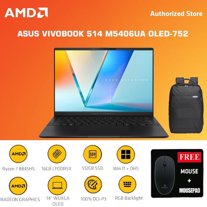 Jual ASUS Vivobook S14 OLED M5406NA OLED752 Ryzen 7 8845HS/RAM 16GB ...