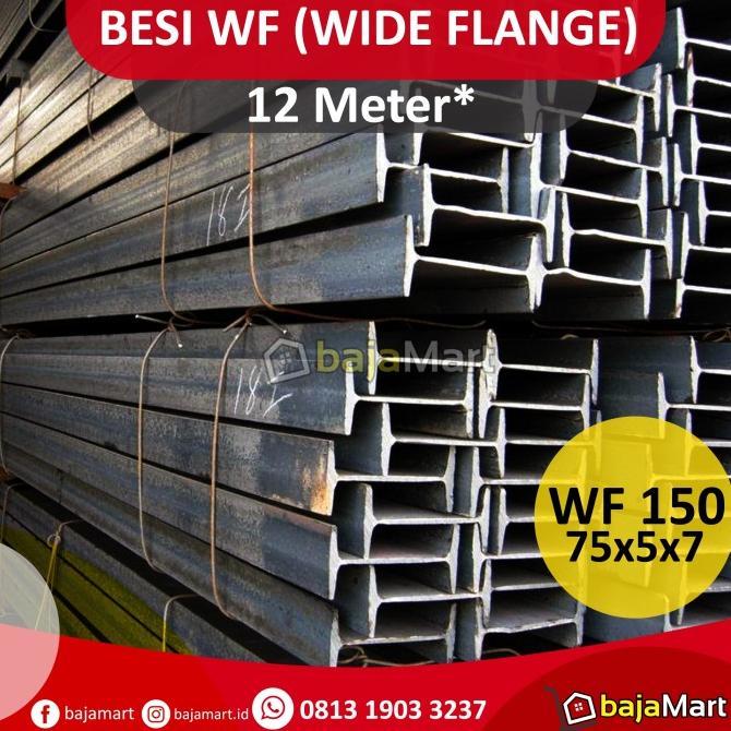 Promo Besi WF Varian Ukuran 150 200 250 300 350 400 Panjang 12 Meter ...
