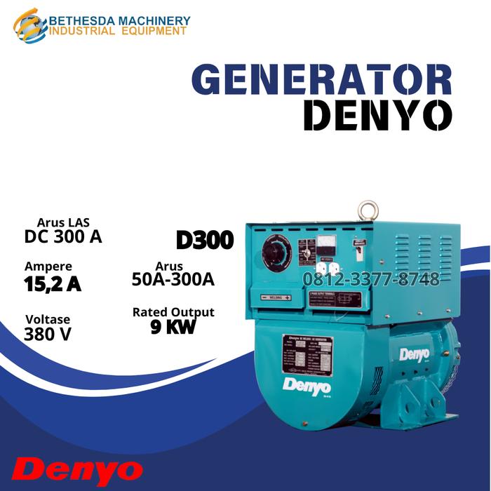 Jual Alternator / Generator Denyo 3 Phase D 300/10 Mesin Welding 300 ...