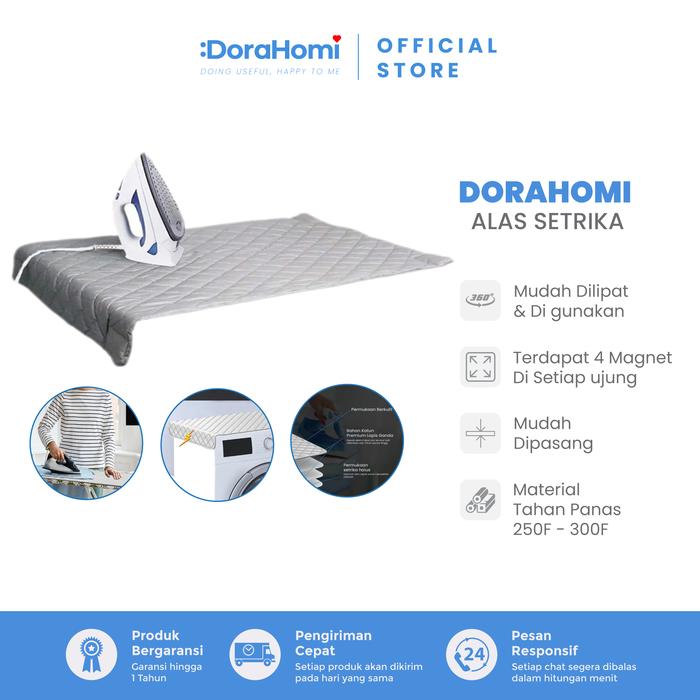 Promo DoraHomi Alas gosokan setrika setrikaan gosok Baju Pakaian Magnet ...