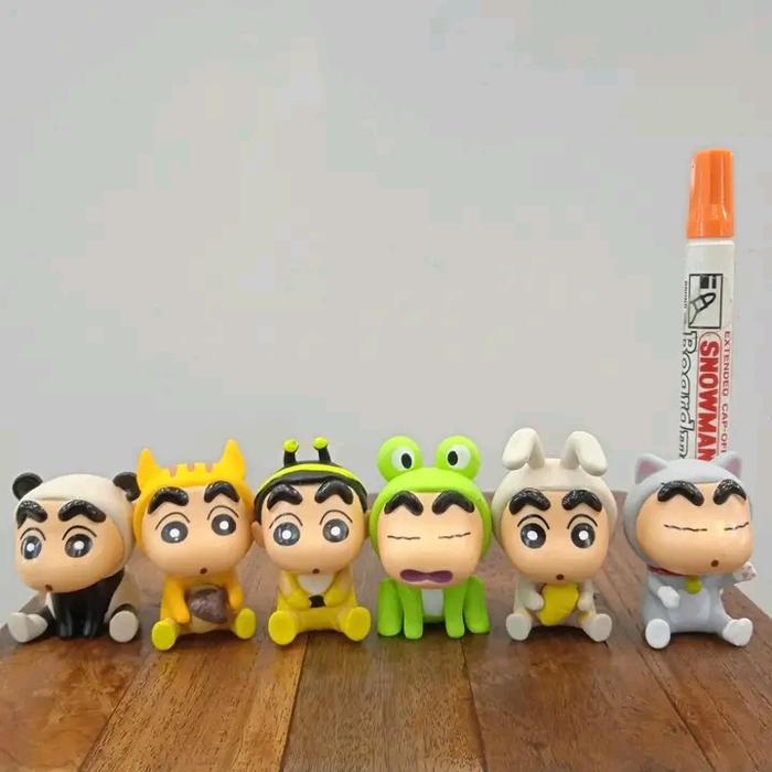 Jual mainan Crayon shinchan sinchan shinnosuke cake bee panda rabbit ...