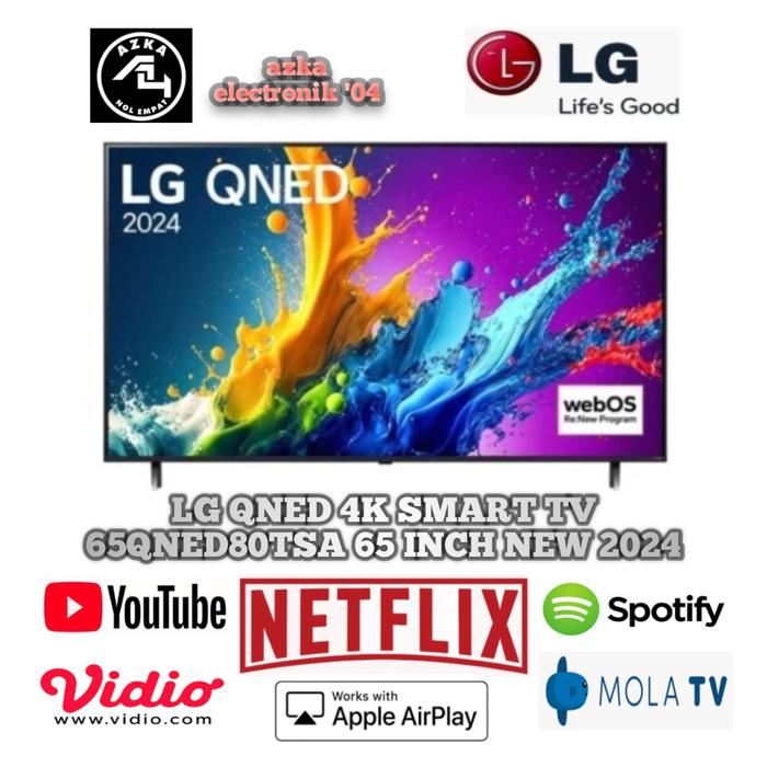 Jual LG NANOCELL QUANTUM DOT MINI LED 65QNED80TSA 4K 65 INCH NEW 2024 ...