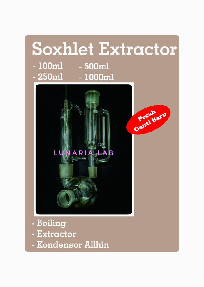 Jual Soxhlet Extractor Apparatus - Kab. Bandung - Lunaria Laboratory ...