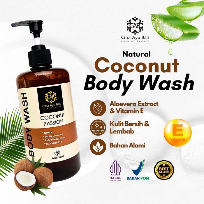 Jual CAB Coconut Passion Body Wash 500ml - Citra Ayu Bali official Bali ...