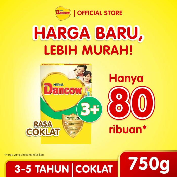 Promo Nestlé DANCOW 3+ Cokelat Susu Anak 3-5 Tahun Box 750g - - Dancow ...