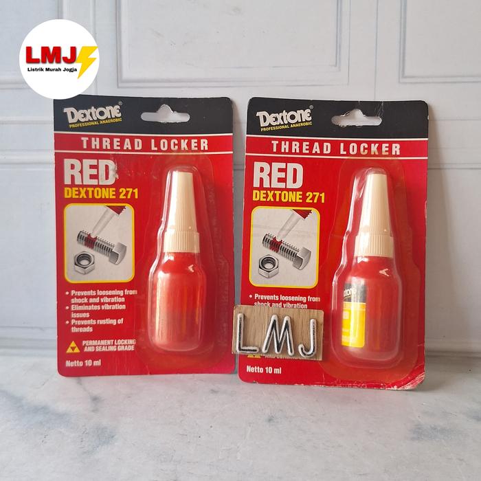 Jual Thread Locker Dextone Red 271 Lem Tripot Lem Baut Permanent Lem ...