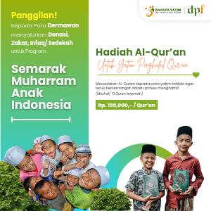 Jual Hadiah Alquran Untuk Yatim Penghafal Quran-Djalaluddin Pane Foundation - Jakarta Timur ...