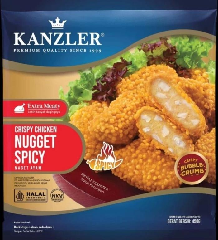 Jual Kanzler Spicy Crispy Chicken Nugget / Naget ayam Pedas 450gr ...