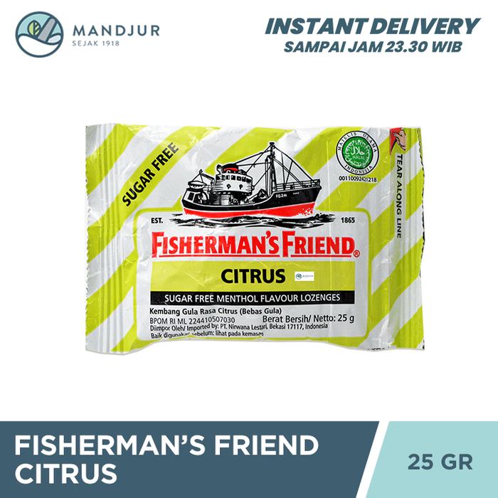 Jual Fisherman's Friend Citrus Sugar Free - Permen Pereda Tenggorokan ...