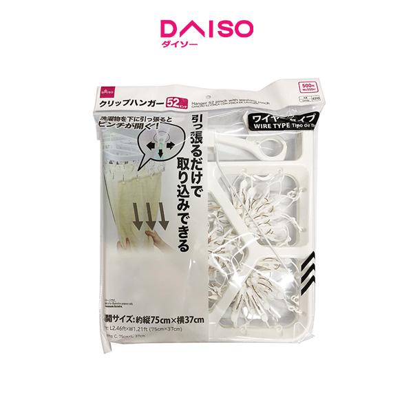 Jual Daiso Hanger 52 pinch with washing pinch-White - Jakarta Selatan ...