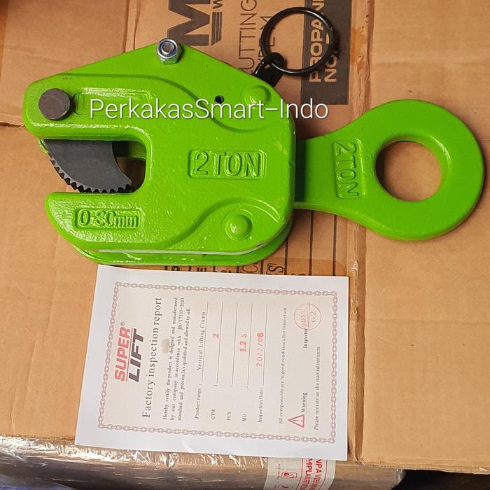 Jual SUPERLIFT vertical lifting clamp 2 ton/alat angkat vertikal lifter ...