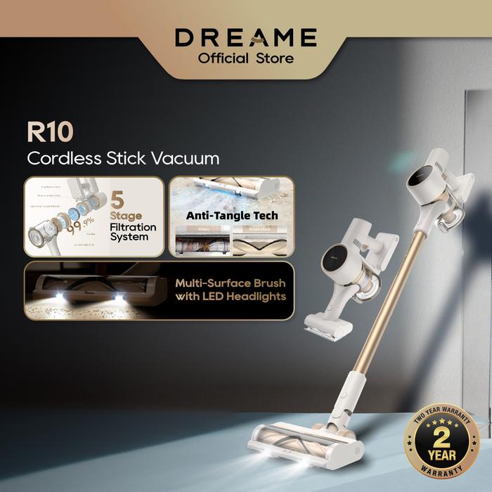 Promo Dreame R10 Cordless Vacuum Cleaner | Brush Head with LED Lights ...