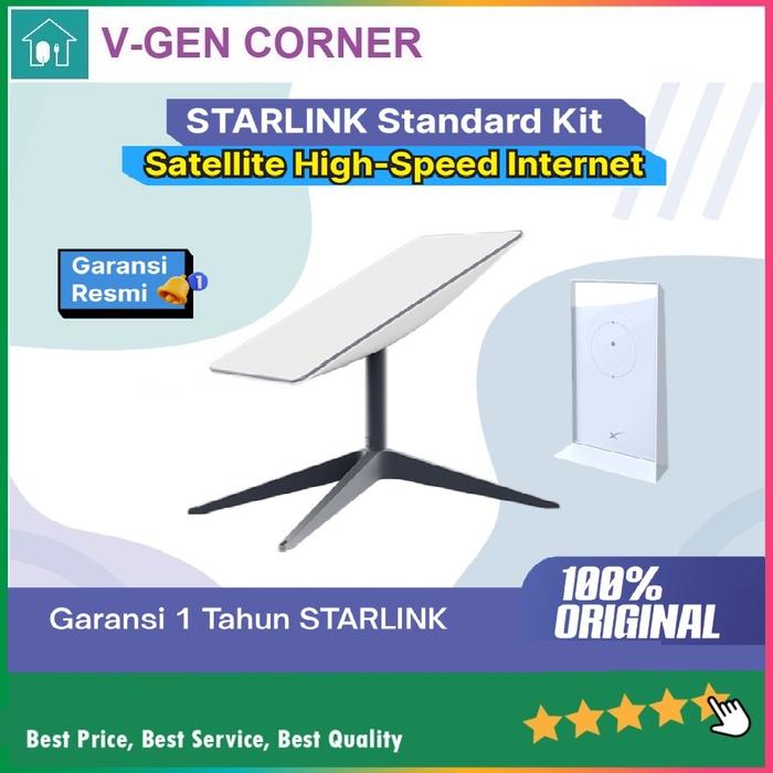 Jual STARLINK Standard Internet Kit Satellite Antenna & WiFi Router Kit ...