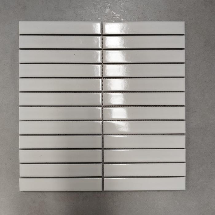 Jual La Riga White Mosaic Tile / Mosaik Keramik Putih Matt Glossy ...