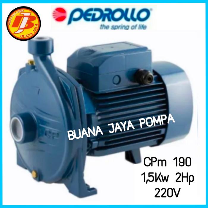Jual MESIN POMPA AIR PEDROLLO CPm 190 1,5Kw 2Hp 220V POMPA AIR SIRKULASI PEDROLLO - Jakarta ...