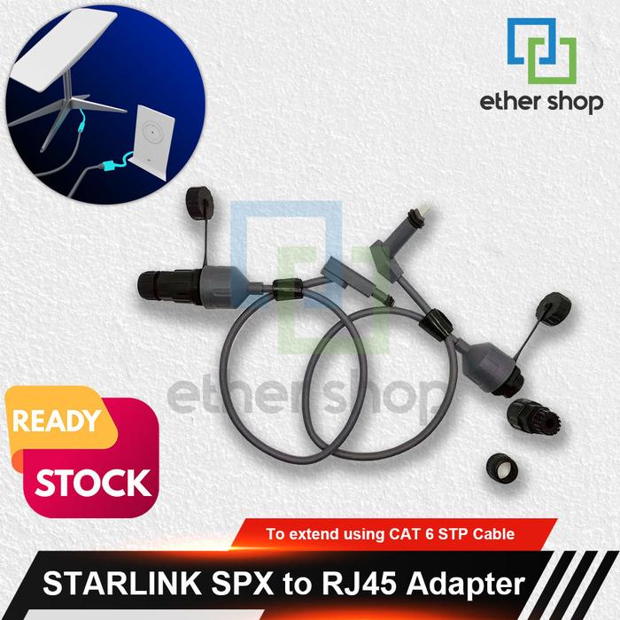 Promo SPX Male to RJ45 Adapter for Starlink - Extender Using Ethernet ...