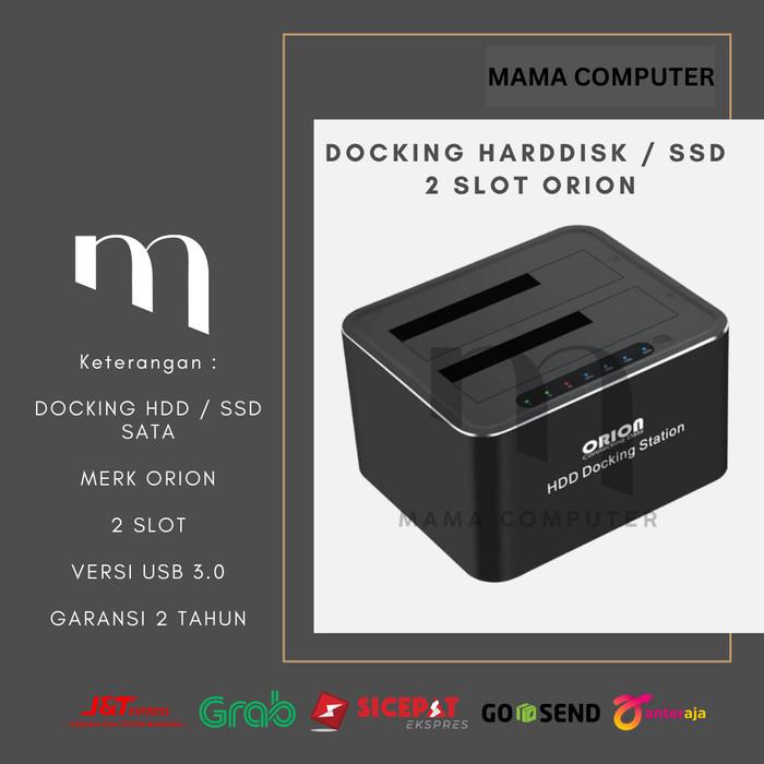 Jual ORION Docking HDD SSD SATA 2 Bay Cloning USB 3.0 Harddisk - Kota ...