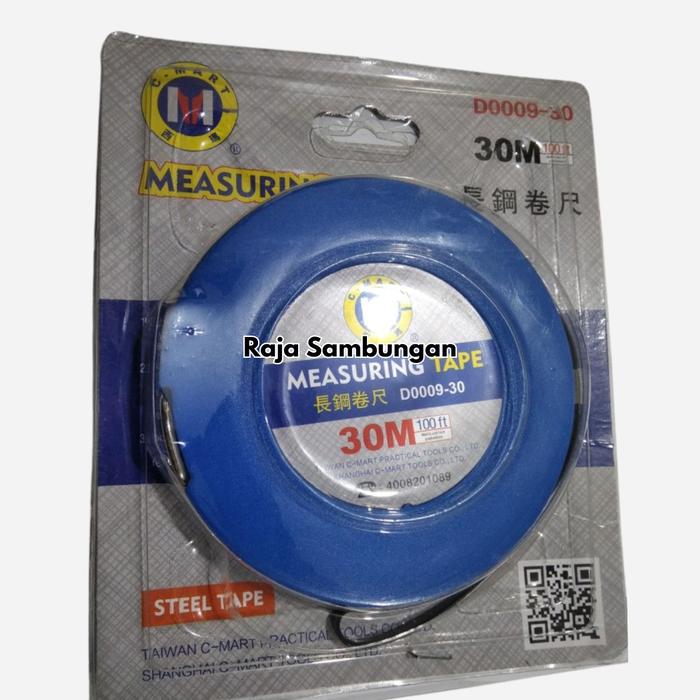 Jual Meteran Plat Bulat Panjang 30 Meter Ruller Alat Pengukur Ukur ...