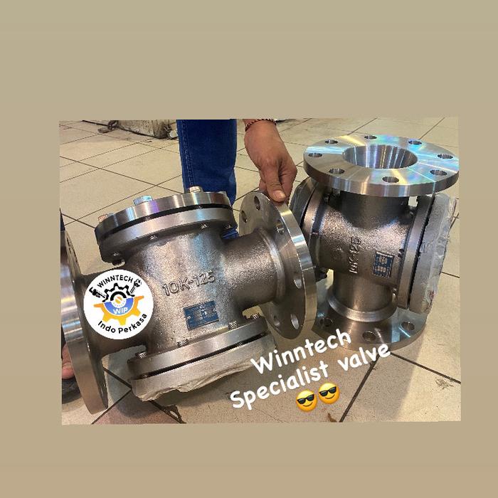 Jual Sight glass valve double window stainlees steel 304 flange jis 10K ...