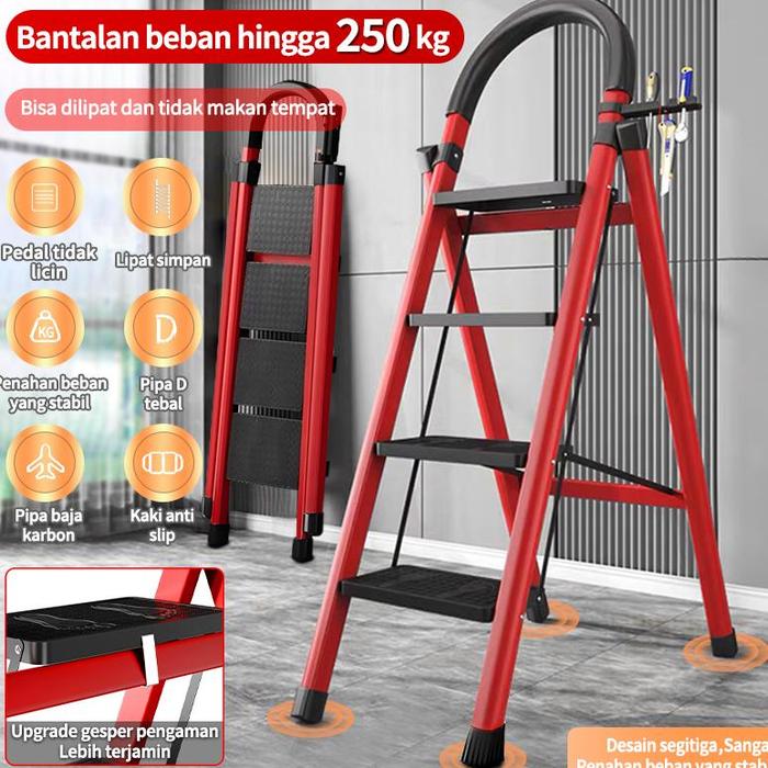 Jual LIVING tangga rumah 6 step kuat dan kokoh /Baja Karbon Tebal Anti ...