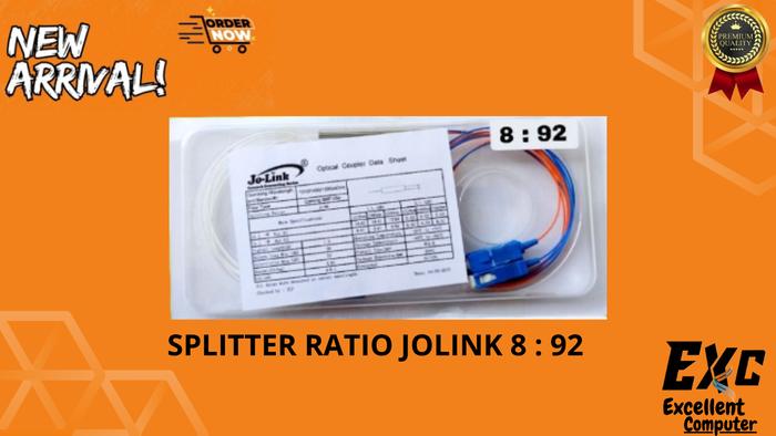 Jual Splitter Ratio Fiber Optic 8 : 92 JOLINK / Splitter Rasio Brand ...