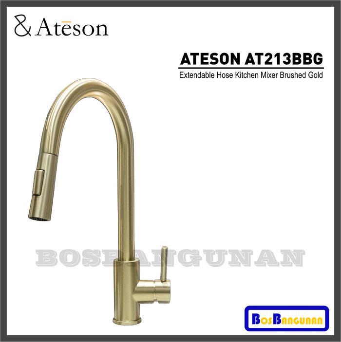 Jual Kran Dapur ATESON AT213BBG Mixer Kitchen Sink Faucet GOLD - Kota ...