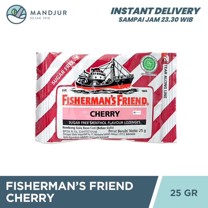 Jual Fisherman's Friend Cherry Sugar Free - Permen Pelega Tenggorokan ...