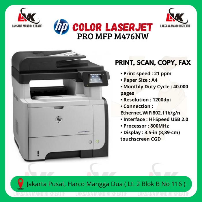 Promo Printer HP Laser Jet Pro MFP M476nw Color - Mesin Cetak dan ...