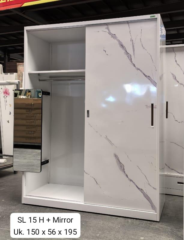 Jual Lemari Pakaian 4 pintu Besi Sliding Anti Rayap Tebal - Kota Medan ...