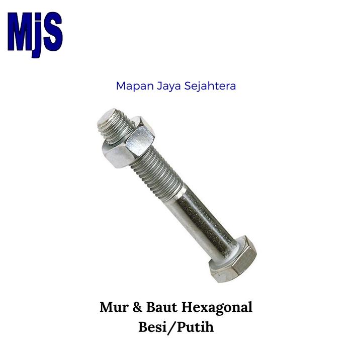 Jual Mur Baut Besi Putih M16 x 150mm - MJS - Kota Surabaya - Mapan Jaya ...