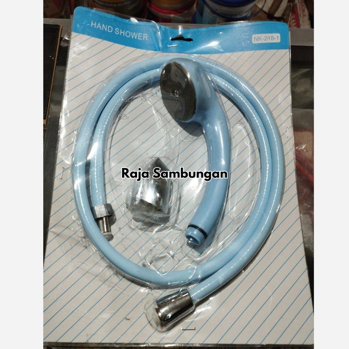 Jual Hand Shower Wasser NK 218-1 Biru Set Gagang Selang Alat Mandi ...