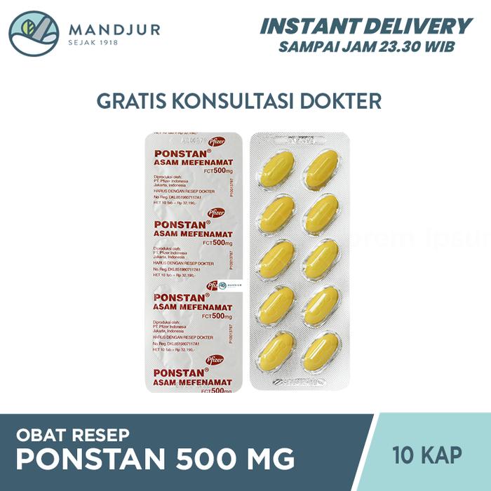 Jual Ponstan 500 Mg 10 Tablet / Pereda Nyeri / Radang - Jakarta Pusat ...