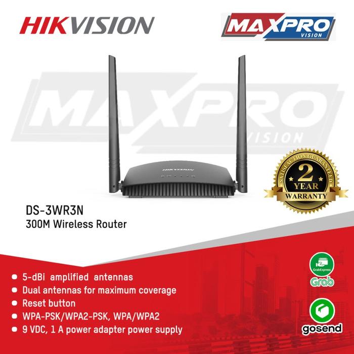 Jual DS-3WR3N - HIKVISION DUAL ANTENNAS WIRELESS ROUTER - Jakarta Barat ...