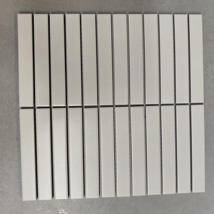 Jual La Riga White Mosaic Tile / Mosaik Keramik Putih Matt Glossy ...