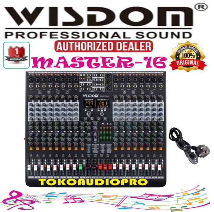 Jual Mixer Wisdom Master 16-Channel Mixer Audio dengan Bluetooth Dan ...