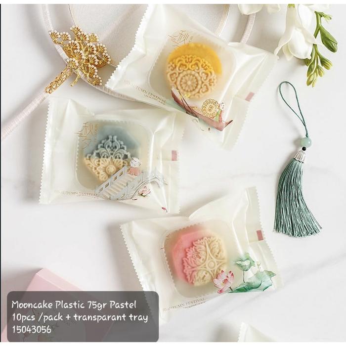 Jual Set plastik mooncake dan tray mika kue bulan 75gr plastik kemasan ...