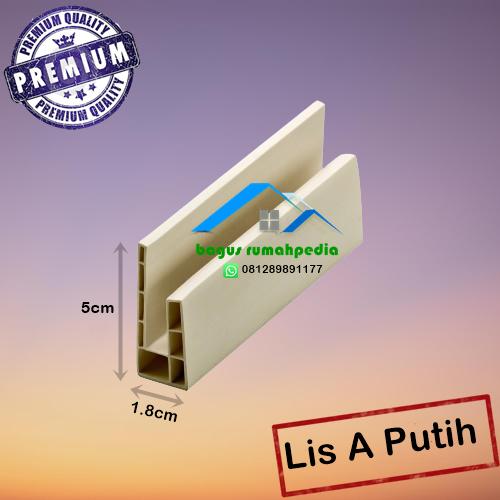 Jual List A Putih Lis Plafon PVC Motif Gypsum Gipsum Kanopi Canopi ...