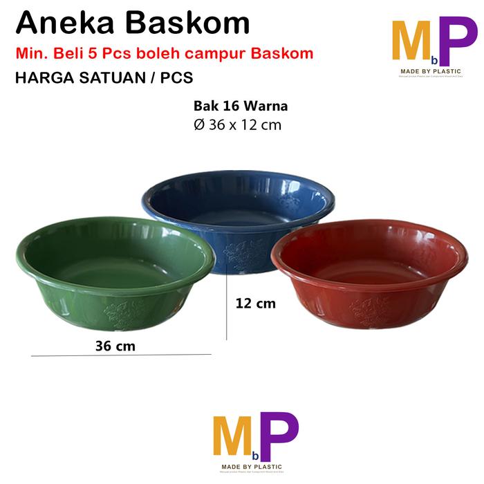 Jual Baskom Plastik Besar ALL Size 24 - 40 cm Ember Galon 3L 6L - 16 ...